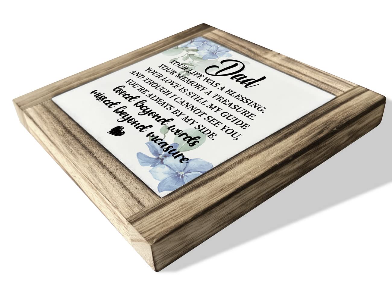 Snapklik.com : Dad Memorial Wood Plaque Sign, Love Beyond Words Missed ...