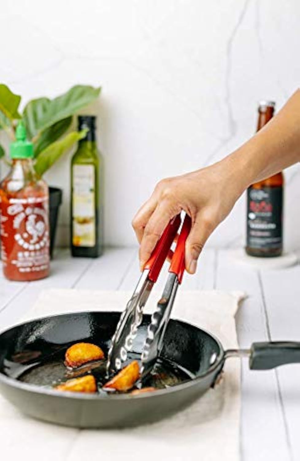 Buy PUTHAK Serving Tongs Kitchen Tongs, Buffet Tongs, Stainless Steel ...