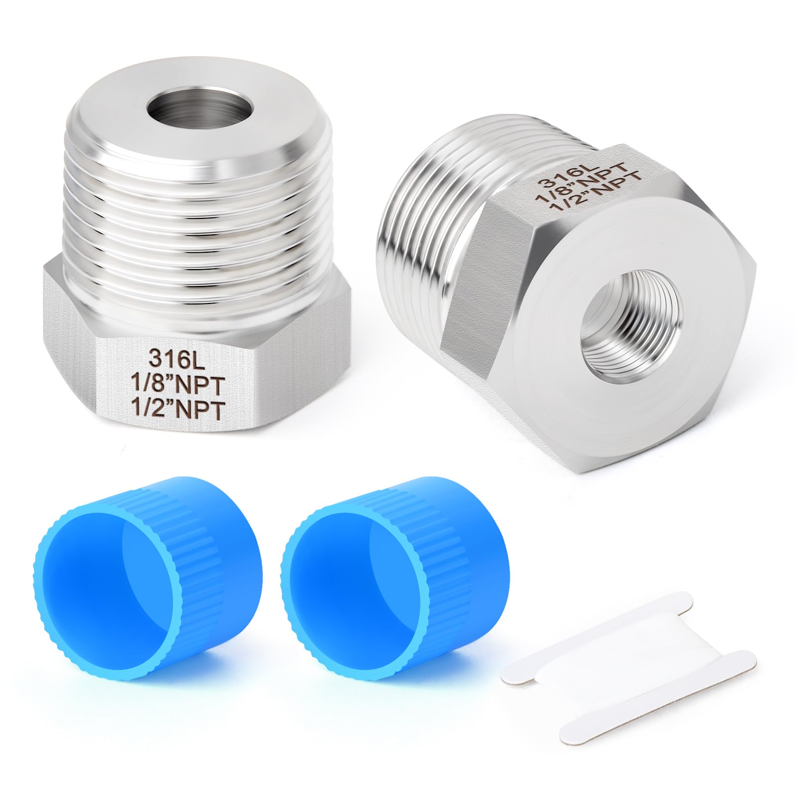 Amazon.com: TAISHER 5PCS Forging of 316L Stainless Steel Reducer Hex ...