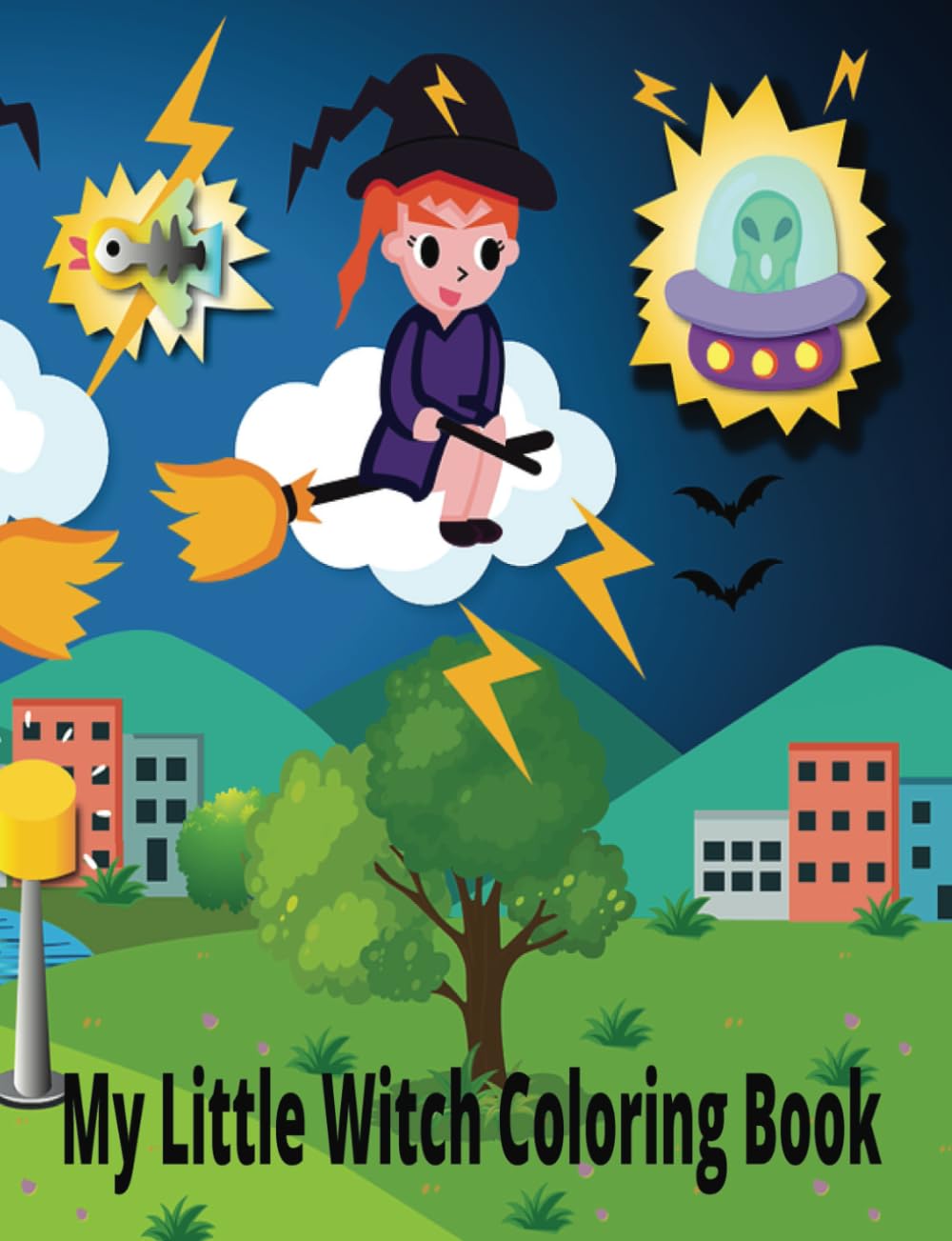 Little Witch Coloring Book - Halloween Fun Time: LLC, Tiluly ...