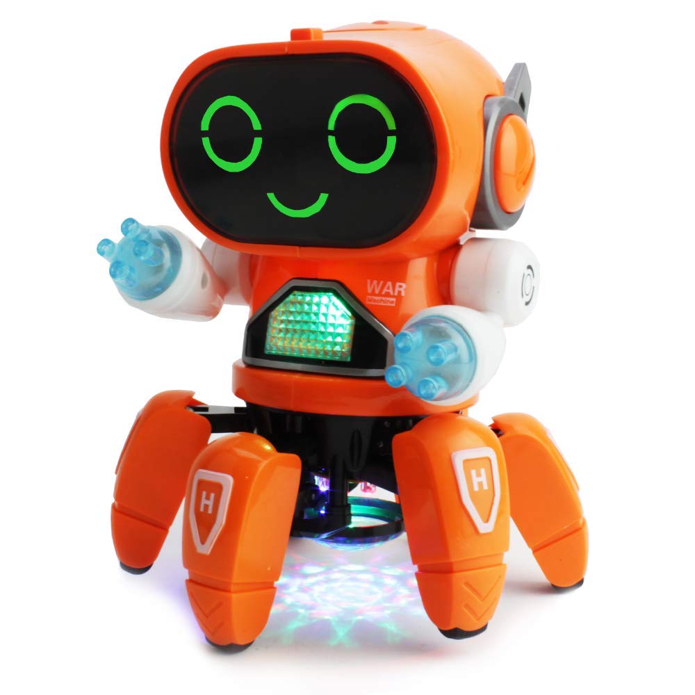 Buy Boley Pioneer Dancing Robot in Orange - Walking Dancing Electronic ...