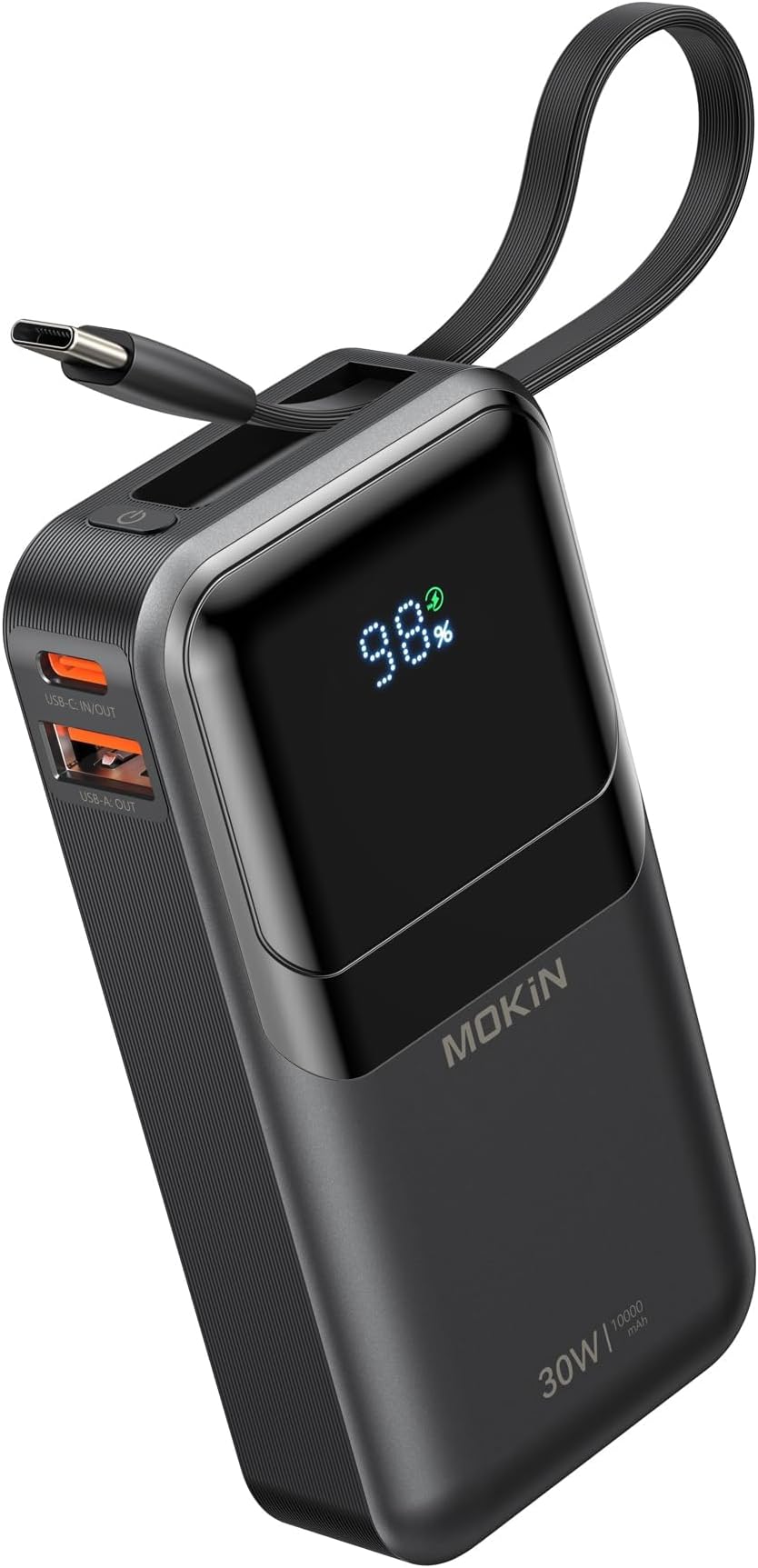 Amazon.com: Kuulaa 35W Portable Charger with Built in Cable and AC Wall ...