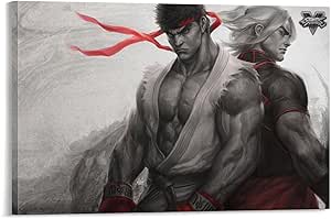 Amazon.com: Street Fighter Anime Posters (Ryu&Ken) Game Classic ...
