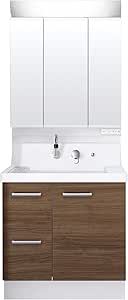 Amazon | 【施工付き】LIXIL(リクシル) INAX 洗面化粧台 セット K1シリーズ シングルレバーシャワー水栓 引出タイプ クリエモカ 間口750mm K1H5-755SY ...