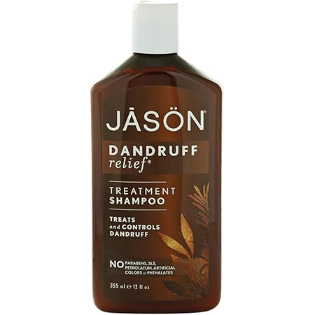 Amazon.com: Jason Natural Cosmetics Dandruff Relief Shampoo 12 oz (Pack ...