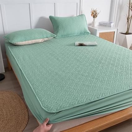 Amazon.com: European Elastic Fitted Bottom Sheet Hotel Quality Soft ...