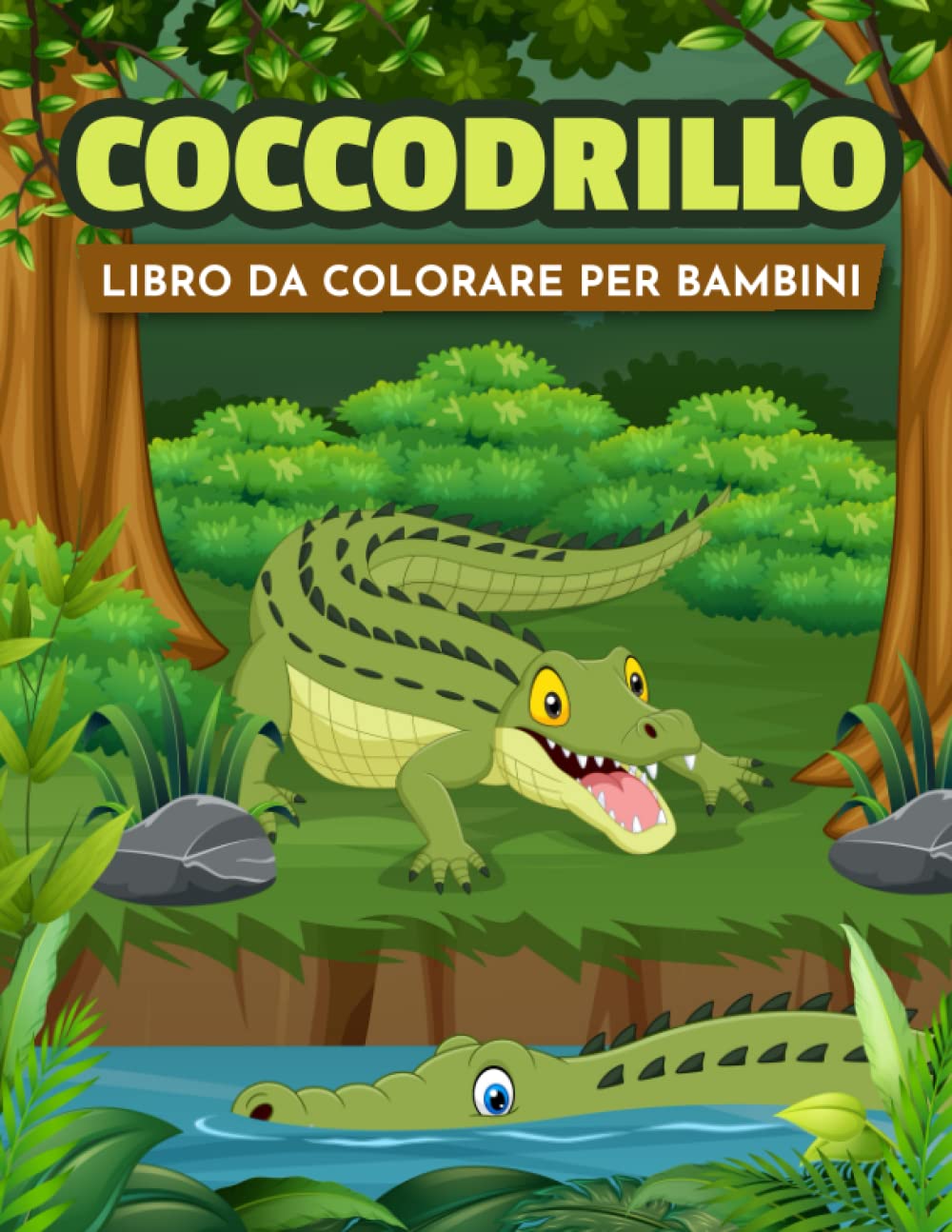 Buy Coccodrillo Libro da Colorare per Bambini: Pagine da Colorare di ...