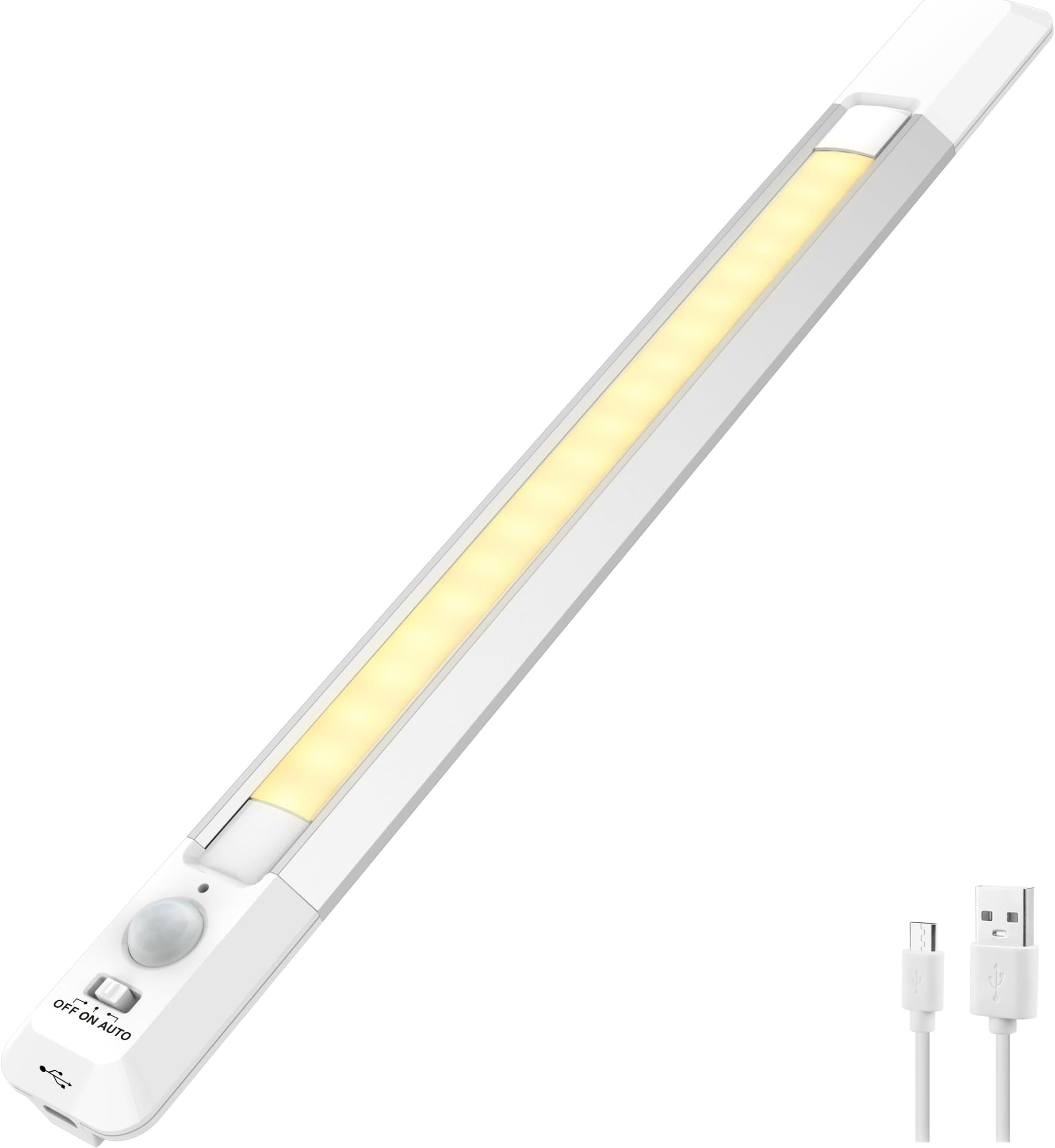 Homelife LED Motion Sensor Bars Lights, 20LEDS Wireless Under Cabinet ...