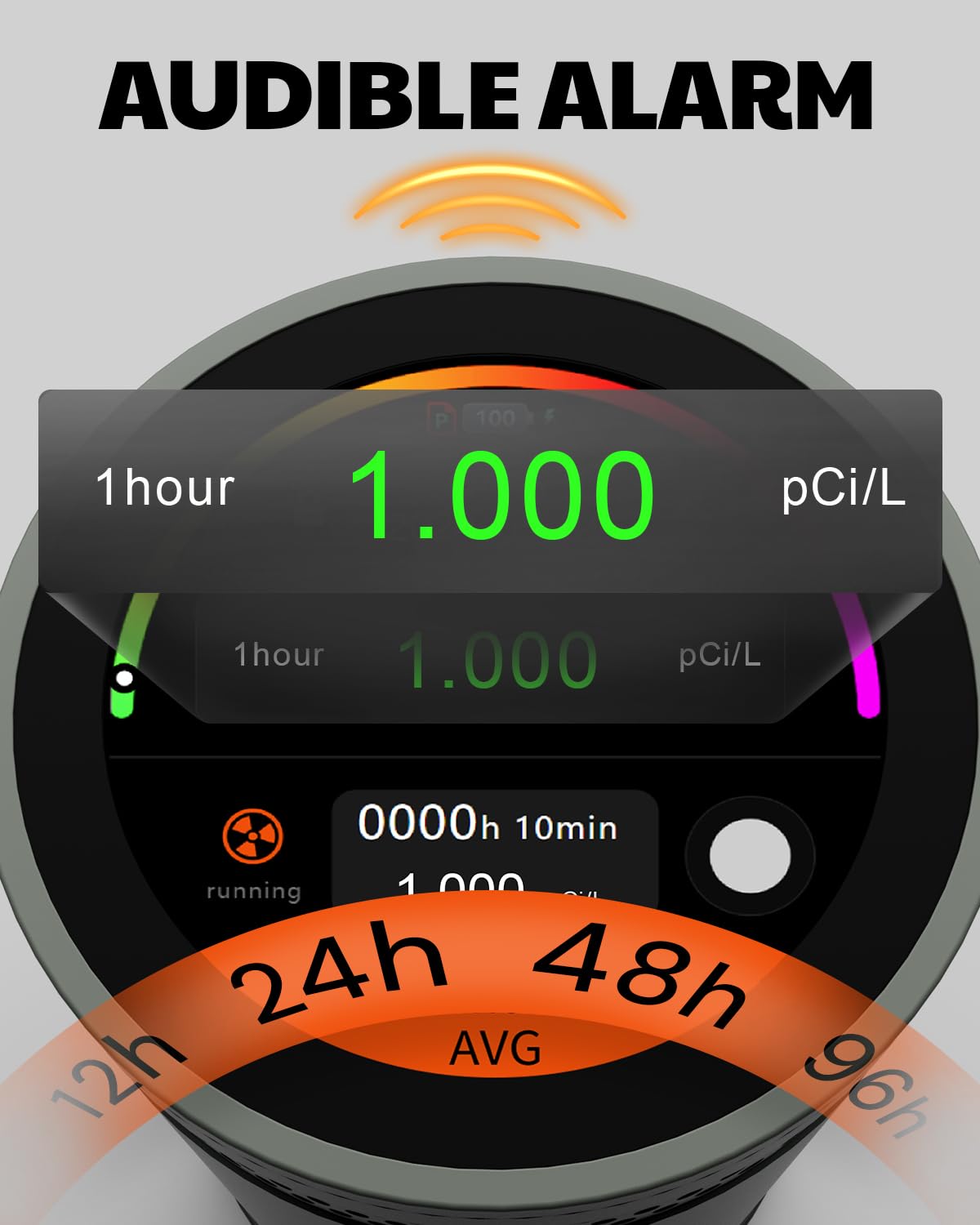Radon Detector HOUND-3699 - Long-Term Home Monitor With 10-Min Updates ...