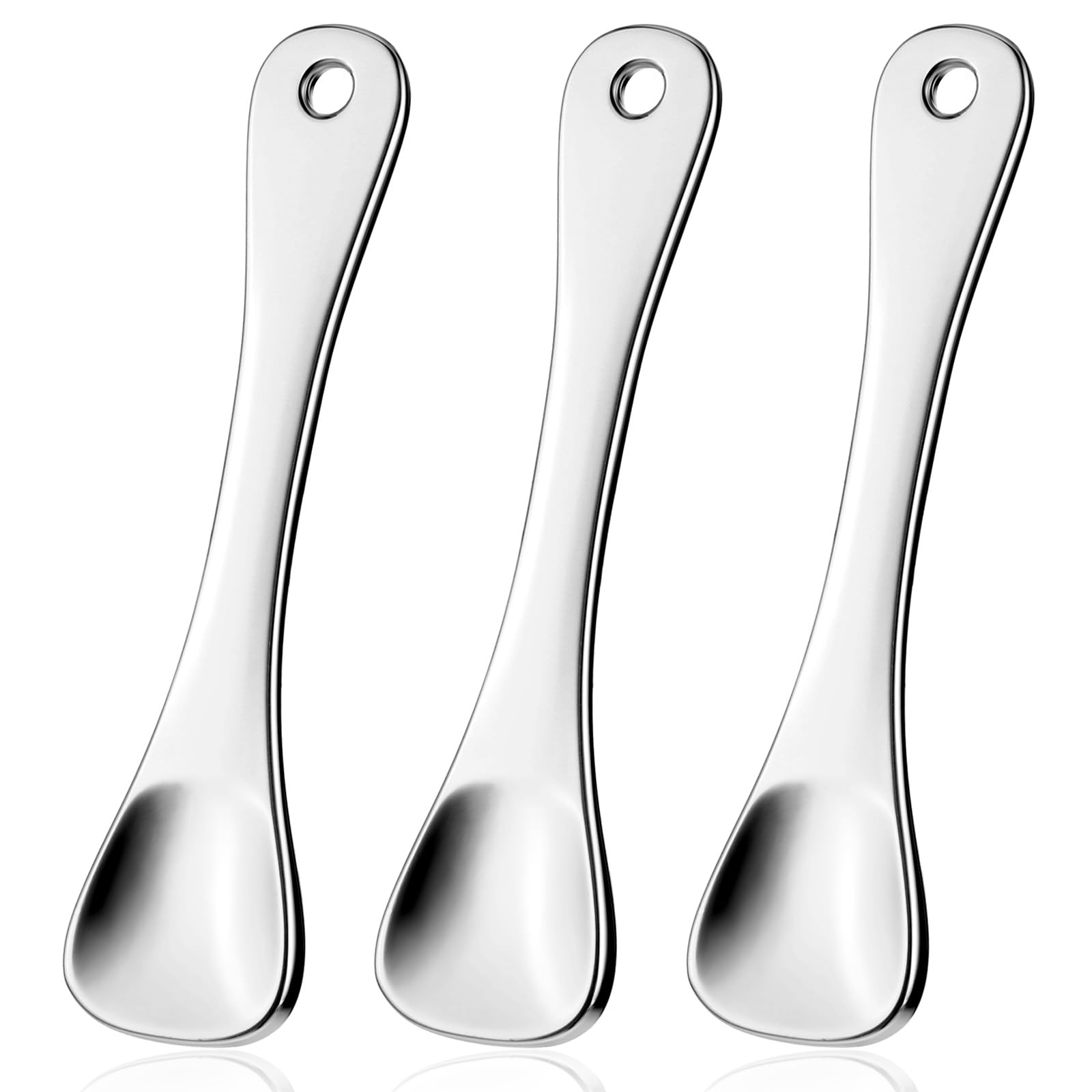 Amazon.com : WY LIGHTING LEVEL 3Pcs Mini Skin Care Spoons Reusable ...