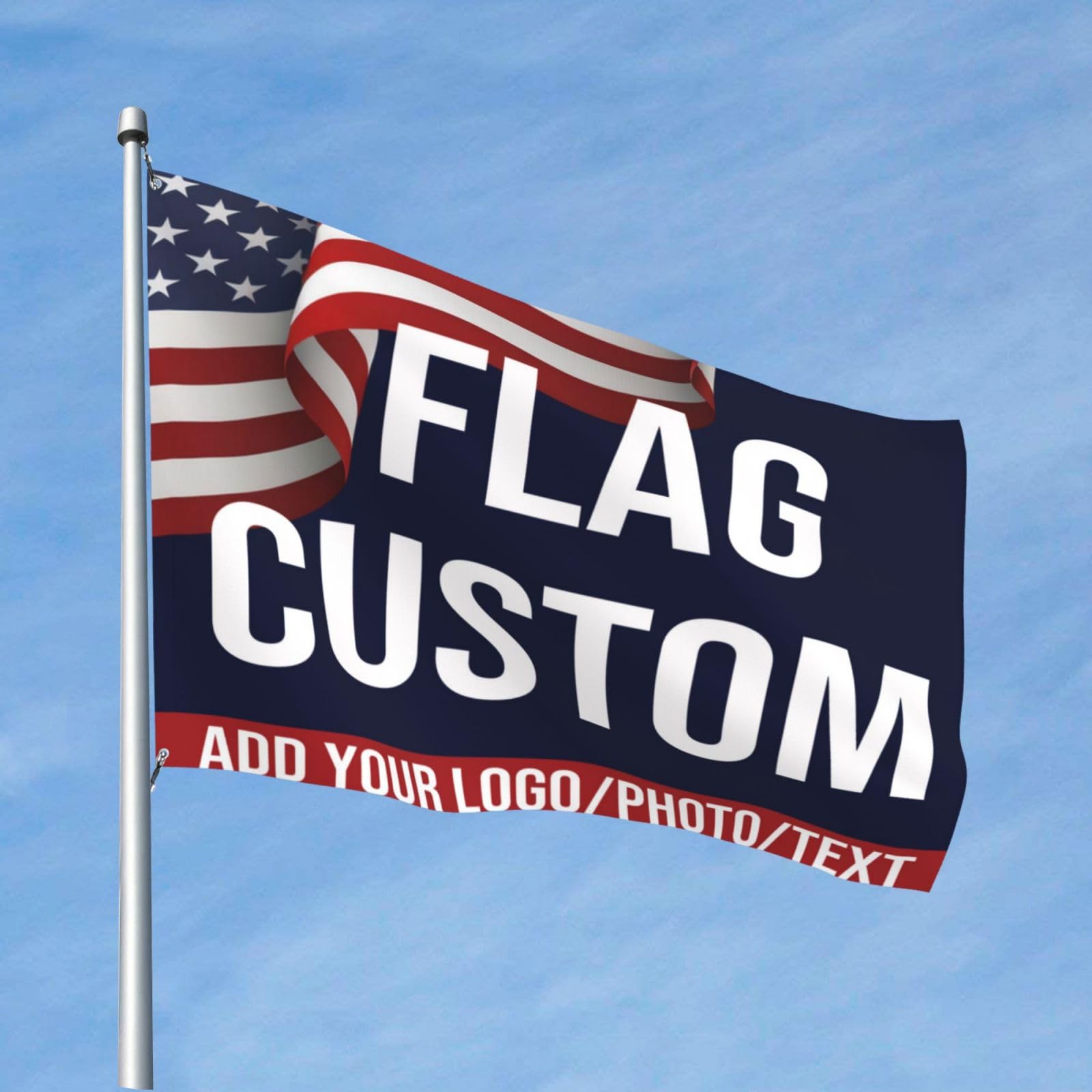 Amazon.com : Custom Flag 4x6 Ft Double Sided,Personalized Picture ...