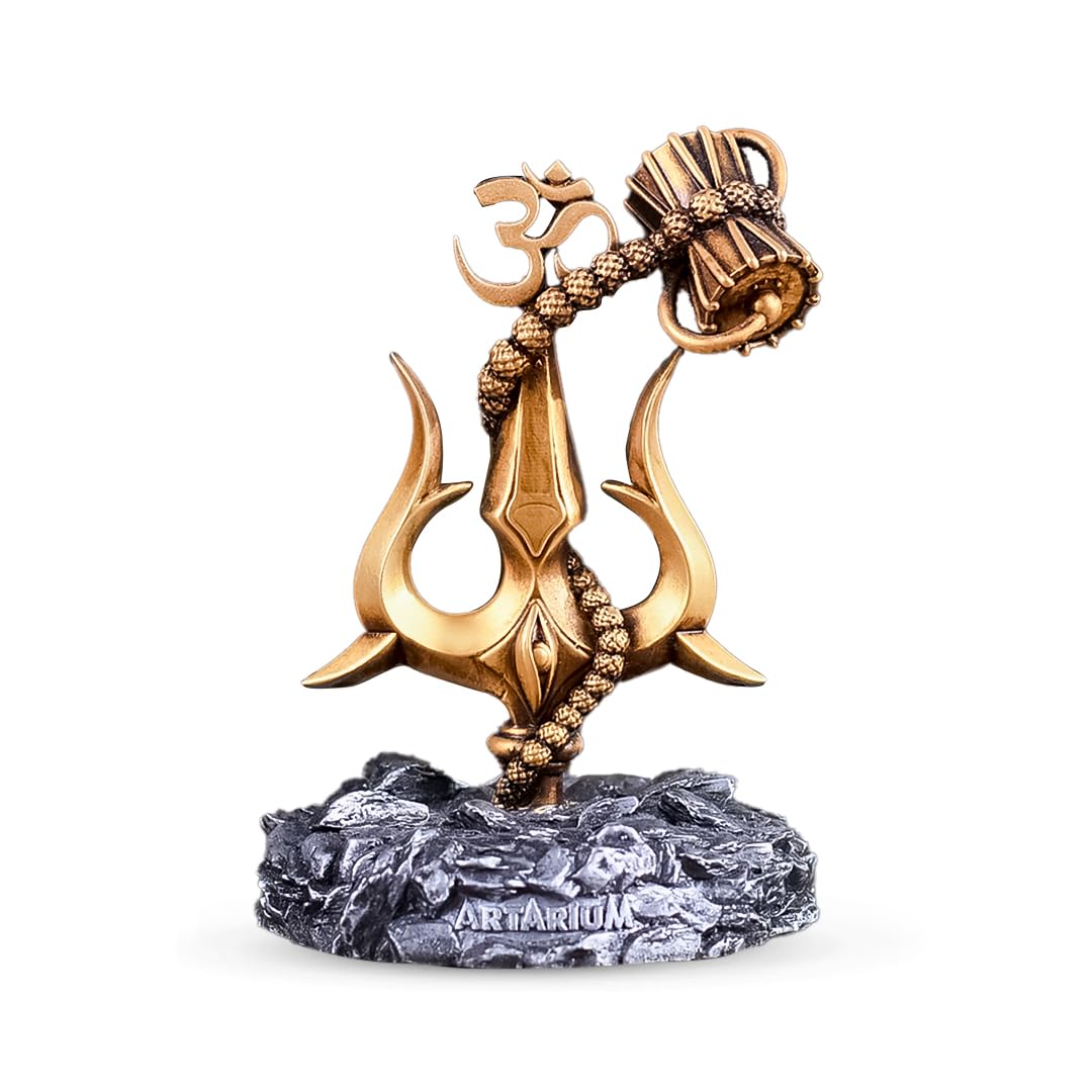 Buy Artarium Trishul with Damru Traditional Trishul Damru Shiva Trishul ...