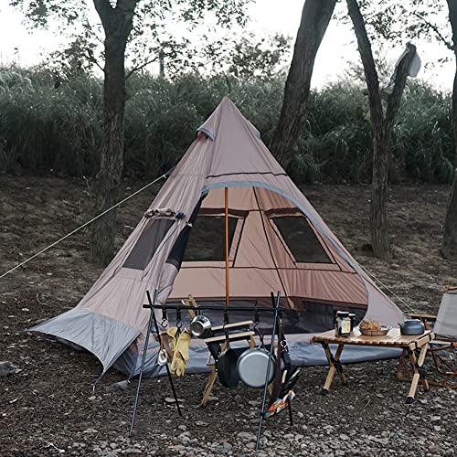 OUZBEM Family Pyramid Tent Pyramid Tipi Tent Adult Indian Teepee Tent ...
