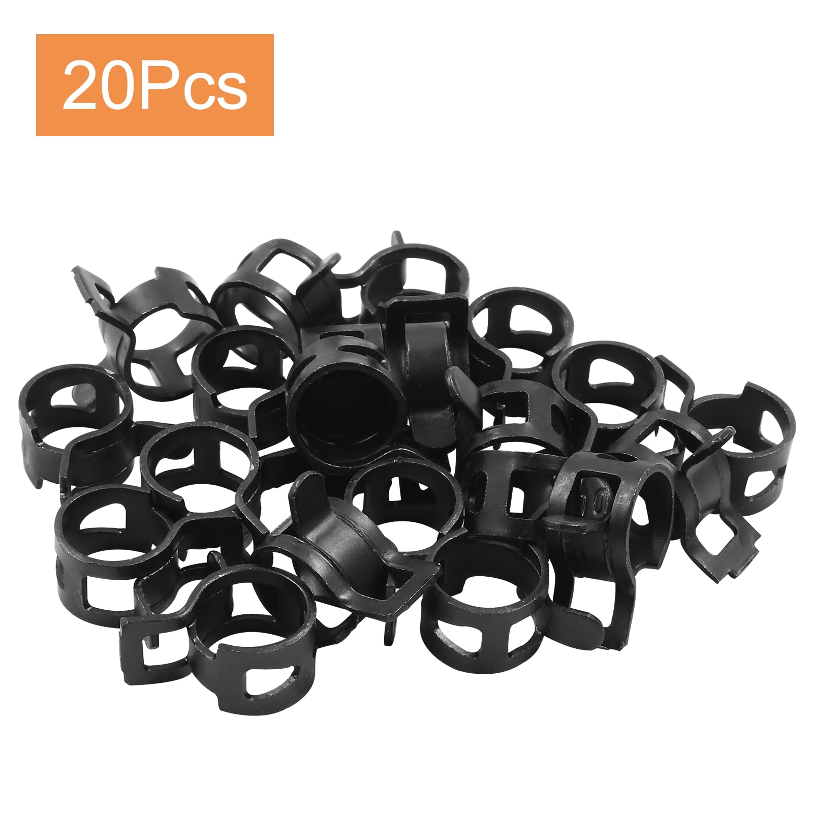 Snapklik.com : 20 Pcs 3/8 Inch ID Spring Band Type Clamps, 10mm Fuel ...