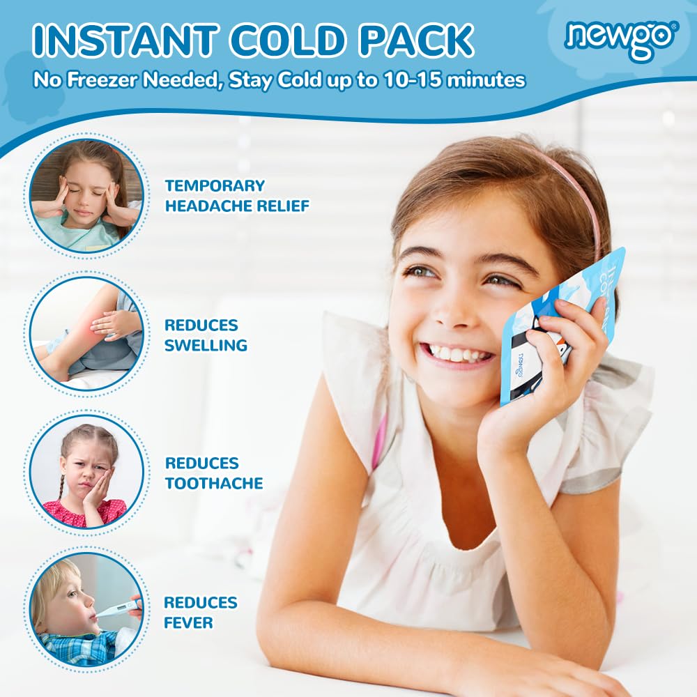 Snapklik.com : NEWGO Instant Cold Ice Packs For Kids Sports Injuries ...