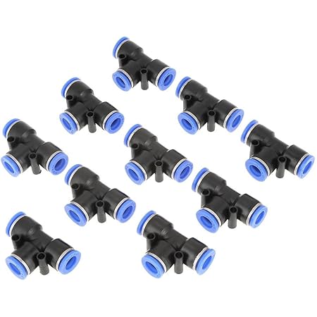 10pcs Raccore de Tuyau Pneumatique Raccords de Tuyauterie en Plastique ...