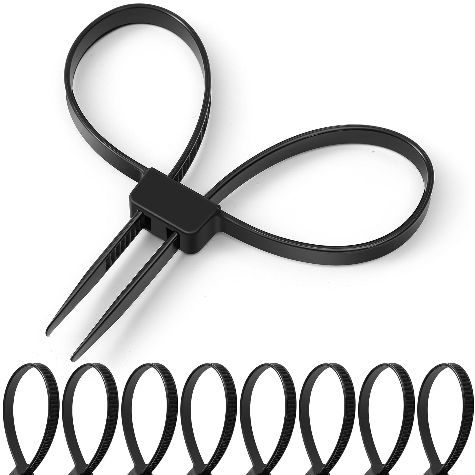 Amazon.com: Wonderjune 30 Pcs Heavy Duty Strong 250 Lbs Nylon Zip Tie ...
