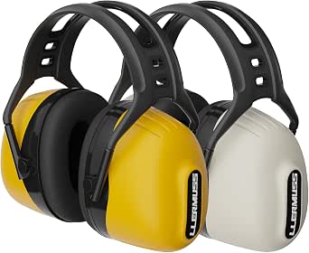 Llermuss 2 Pcs Hearing Protection Earmuffs SNR 37dB Noise Reduction ...