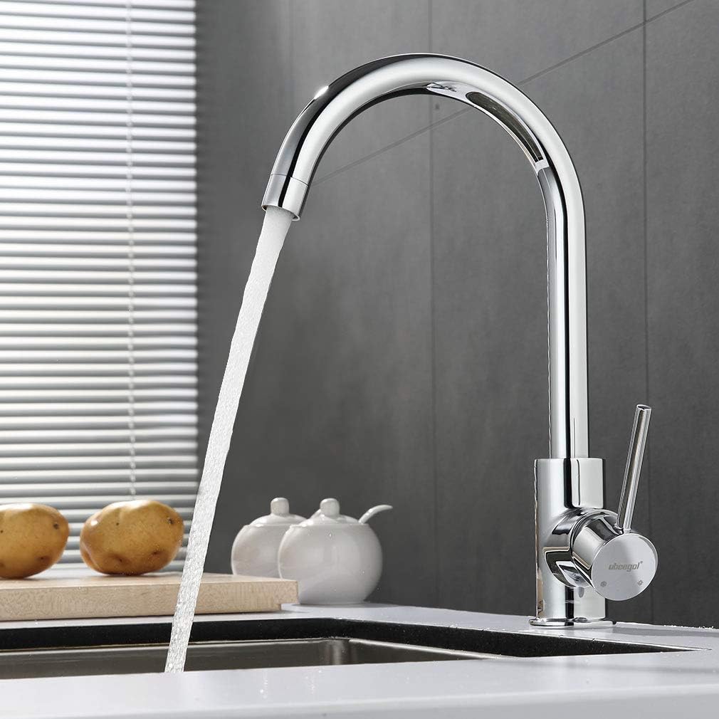 Ubeegol 360° Rotatable Kitchen Sink Mixer Tap Stainless Steel Sink ...