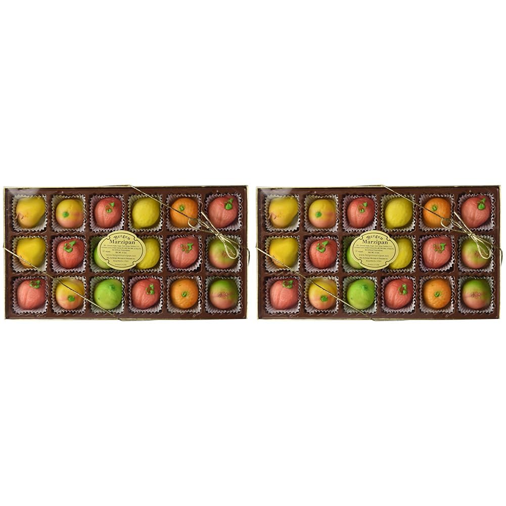 Amazon.com : Bergen Marzipan - Assorted Fruit Shapes (18pcs.) by Bergen ...
