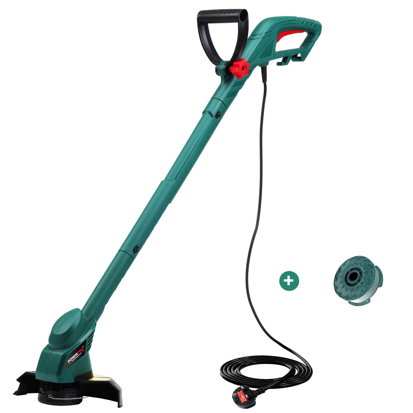 Buy POSENPRO 350W Grass Trimmer Corded 23cm AC Electric String Trimmer ...