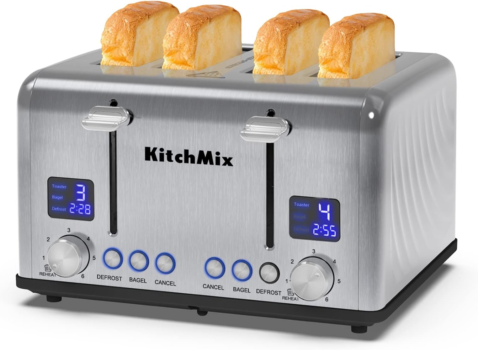 Amazon.com: Hamilton Beach 4 Slice Toaster with Extra-Wide Slots, Bagel ...