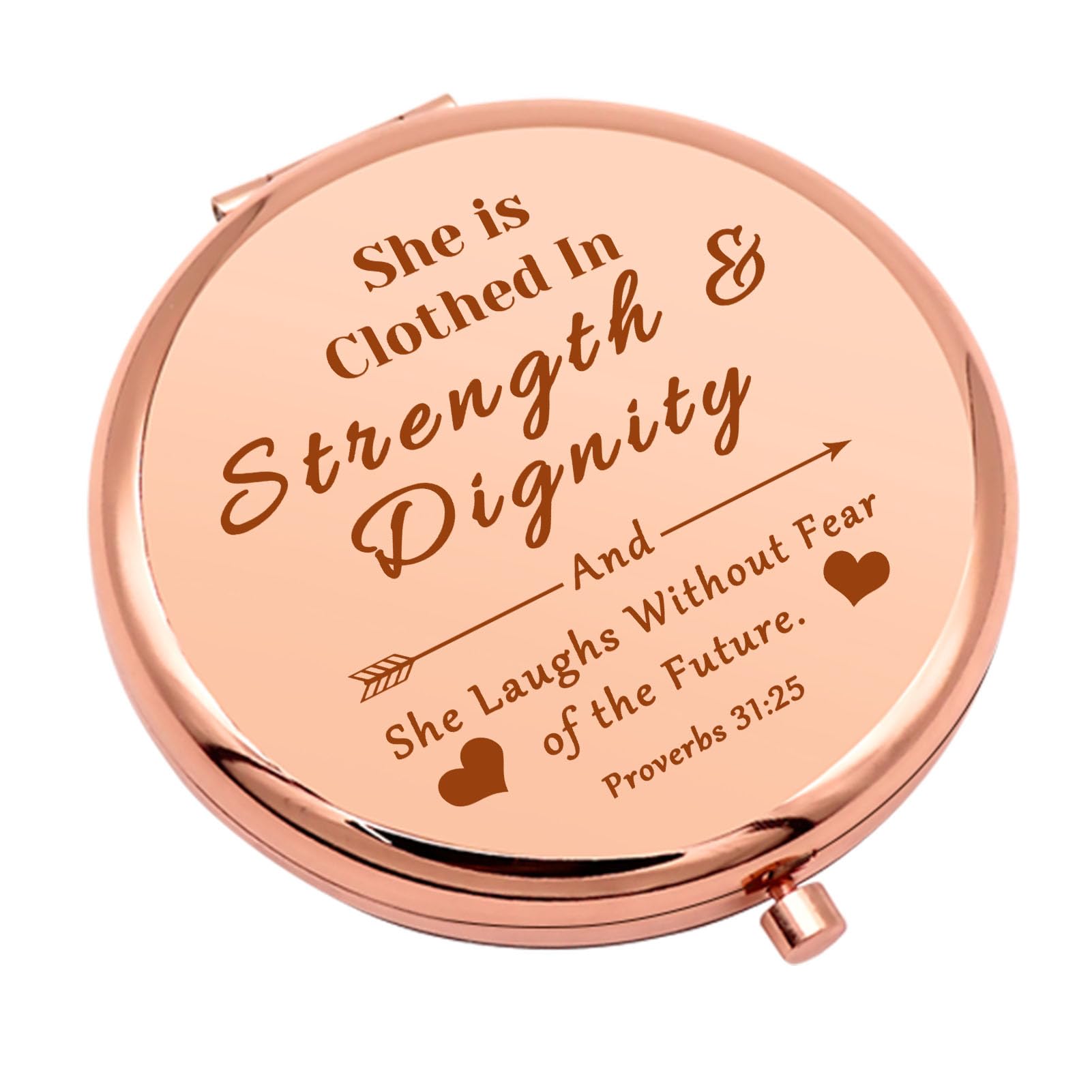Amazon.com: Inspirational Christian Gifts Compact Makeup Mirror Bible ...
