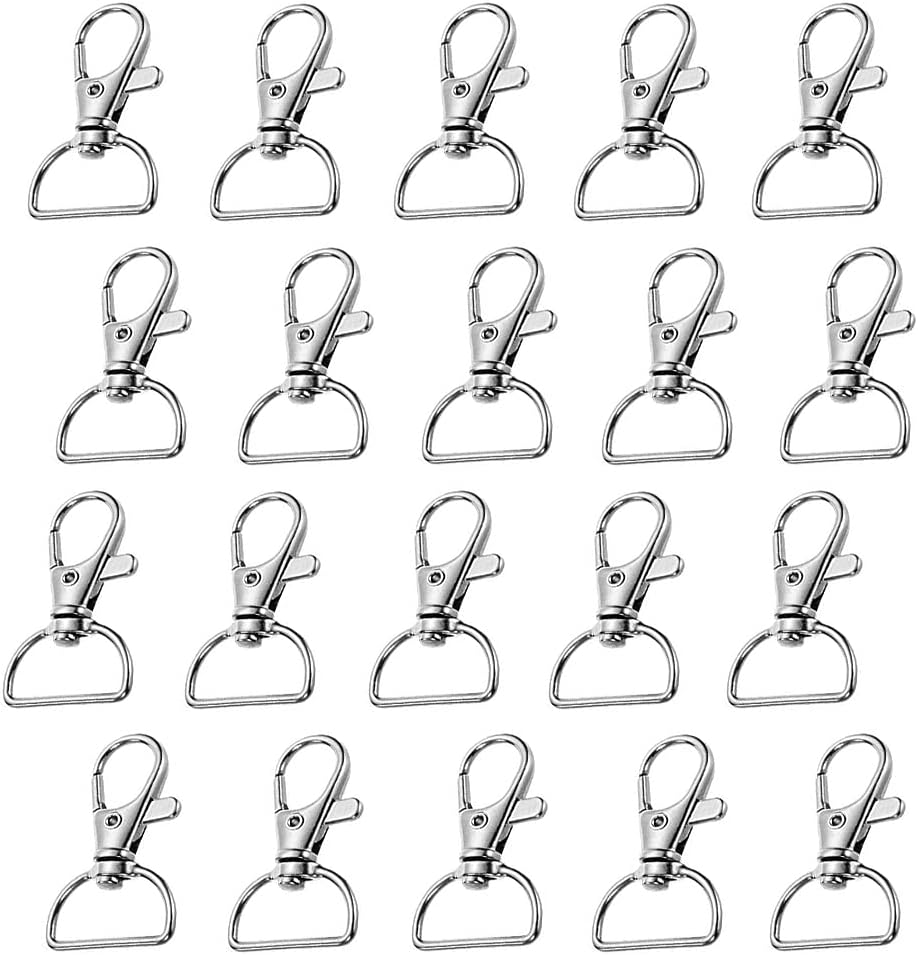 Amazon.com: 50PCS Swivel Clasps Lanyard Snap Hooks, Premium Key Chain ...