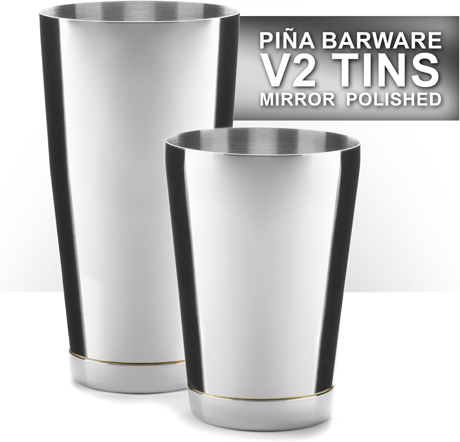 Amazon.com: Piña Barware Stainless Steel Commercial Bar Boston Shaker ...