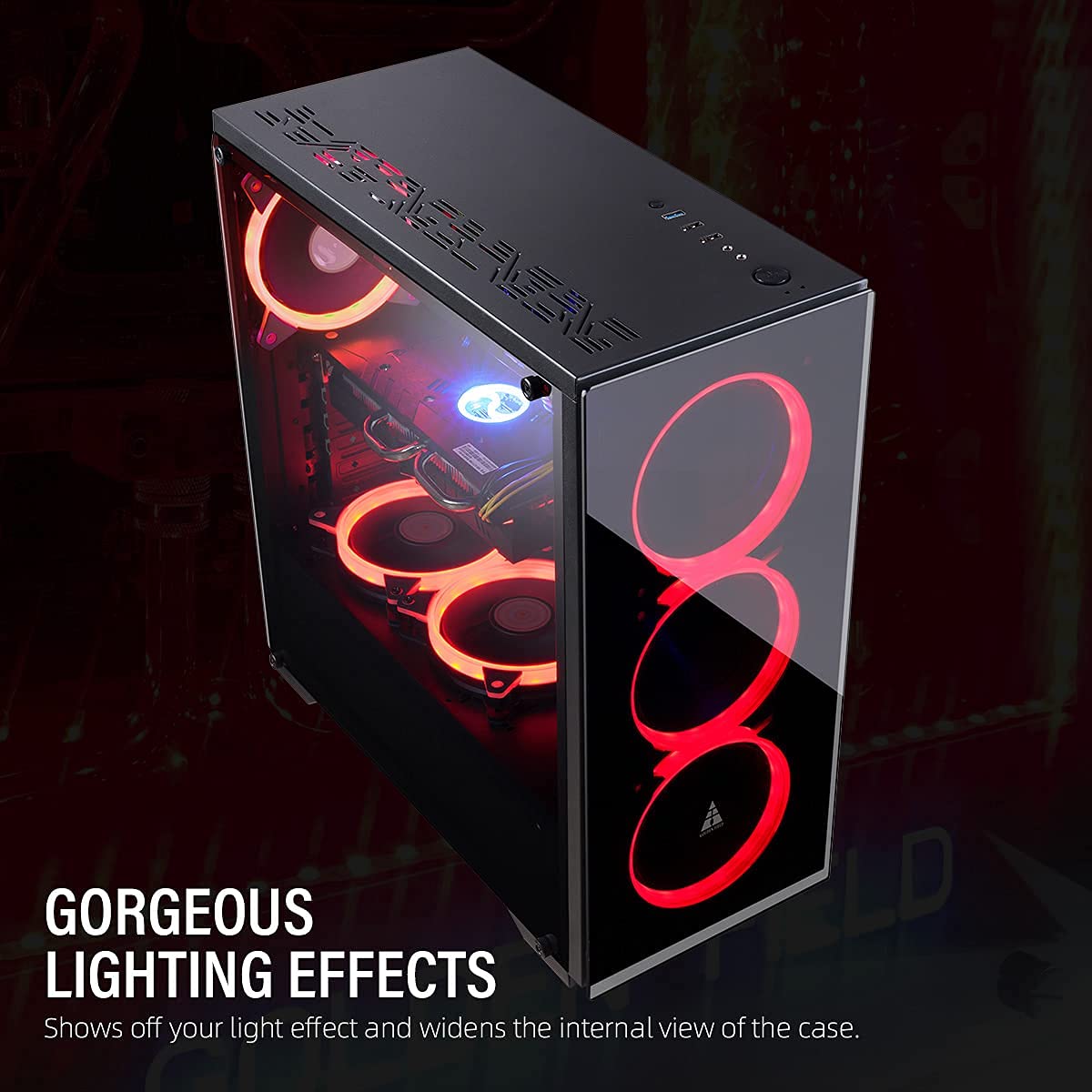 Buy GOLDEN FIELD - N17 PC Case ATX/Micro ATX/ITX Computer Gaming PC ...