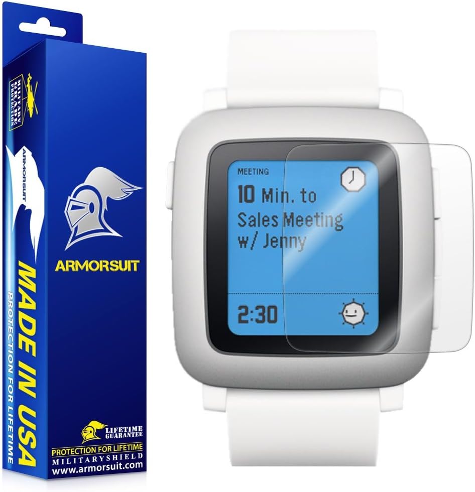 Amazon.com: ArmorSuit 6 Pack MilitaryShield for Pebble Time Screen ...