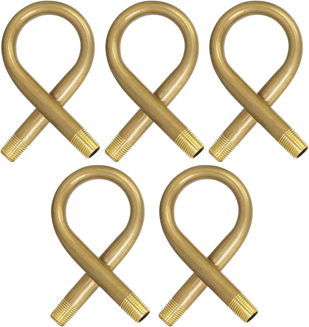 Amazon.com: Midline Valve 1/4" Pigtail pipe, MIP Brass Angle Fittings ...