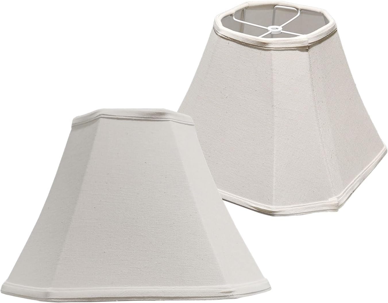 Earneath Lamp Shades Set of 2 White Lamp Shade 6x12.5x9 inches, Square ...