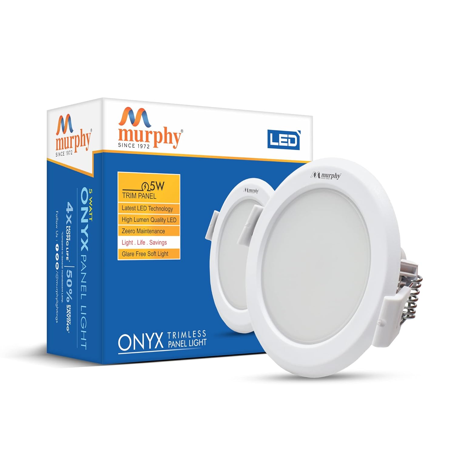 Murphy 5-Watt Trimless Round LED Panel Ceiling Light (Cool White ...