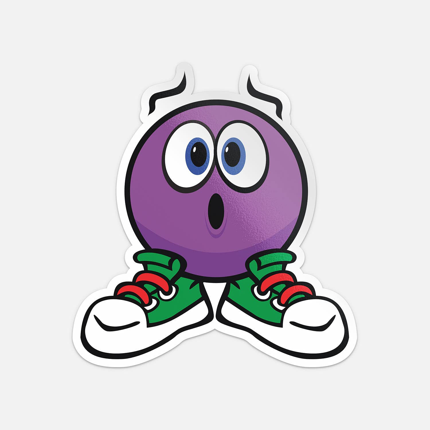 Cartoon Shoe Logo With Smiling