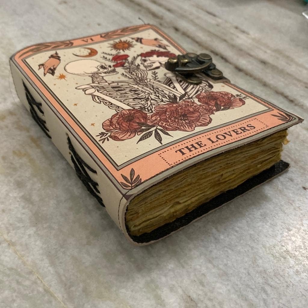 Amazon.com : Blank Spell Book of Shadows Vintage Leather Journal with ...