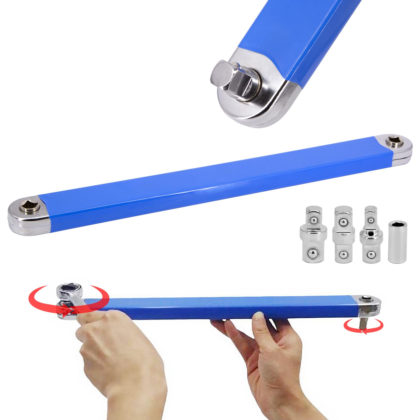 Offset Extension Wrench 15in, Ratchet Spanner Extender Set, Multi ...