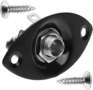 Amazon.com: OFFSCH 1Set Electric Guitar Jack Plate Socket Fitting ...