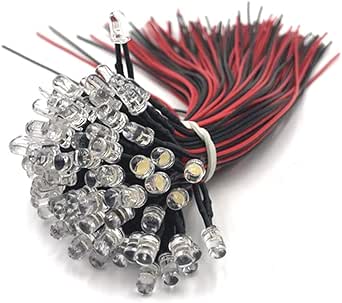 Dtacke 12V LED Lights Emitting Diodes 12 Volt 5mm Blue LED Lights ...