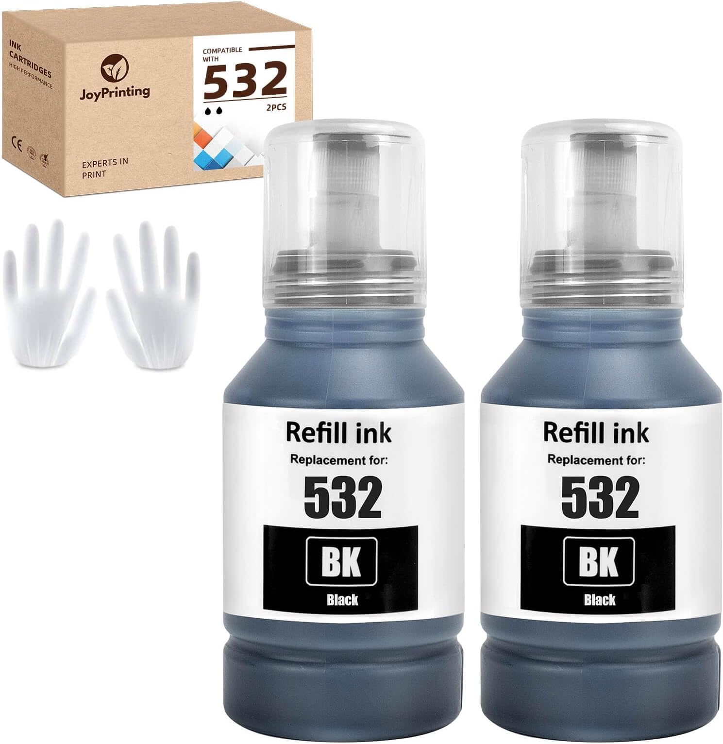 Amazon.com: storcfe Pigment 532 Black Ink Bottle Refill Replacement for ...