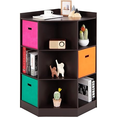 Amazon.com : Badger Basket Corner Cubby Toy Storage Unit for Kids with ...
