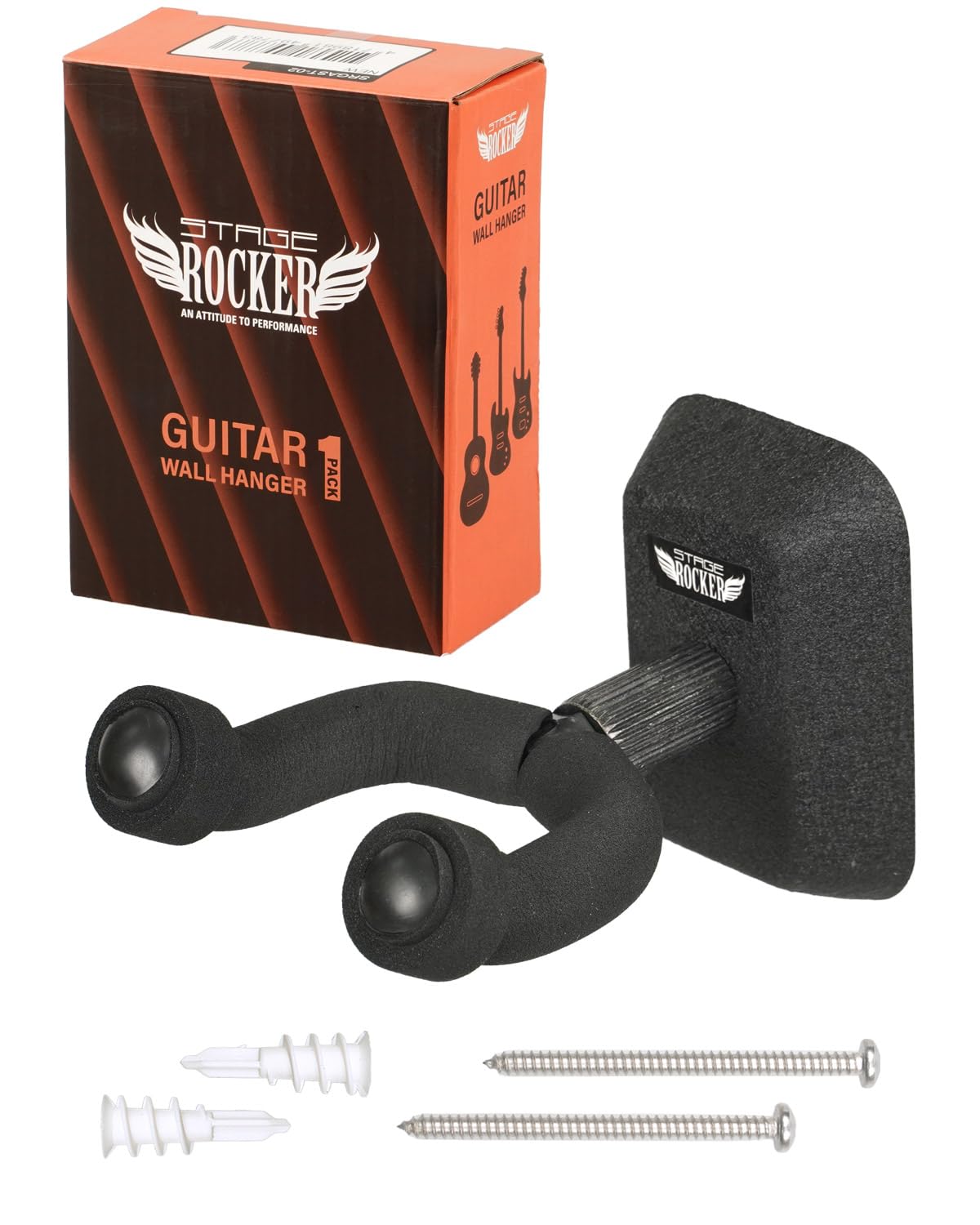 Amazon.com: Stage Rocker Guitar Wall Hanger, Guitar Wall Mount, Guitar ...
