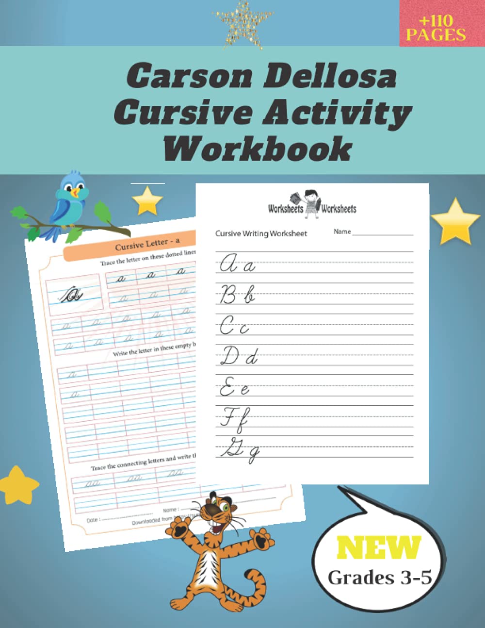 Carson Dellosa Cursive Activity Workbook Grades 3 5 Cursive Beginners ...