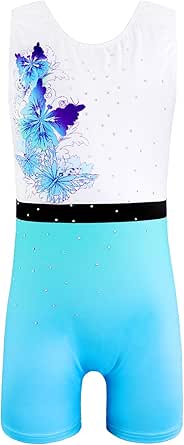 Amazon.com: Nutyomi Girls Gymnastics Leotards Toddlers Unitard Biketard ...