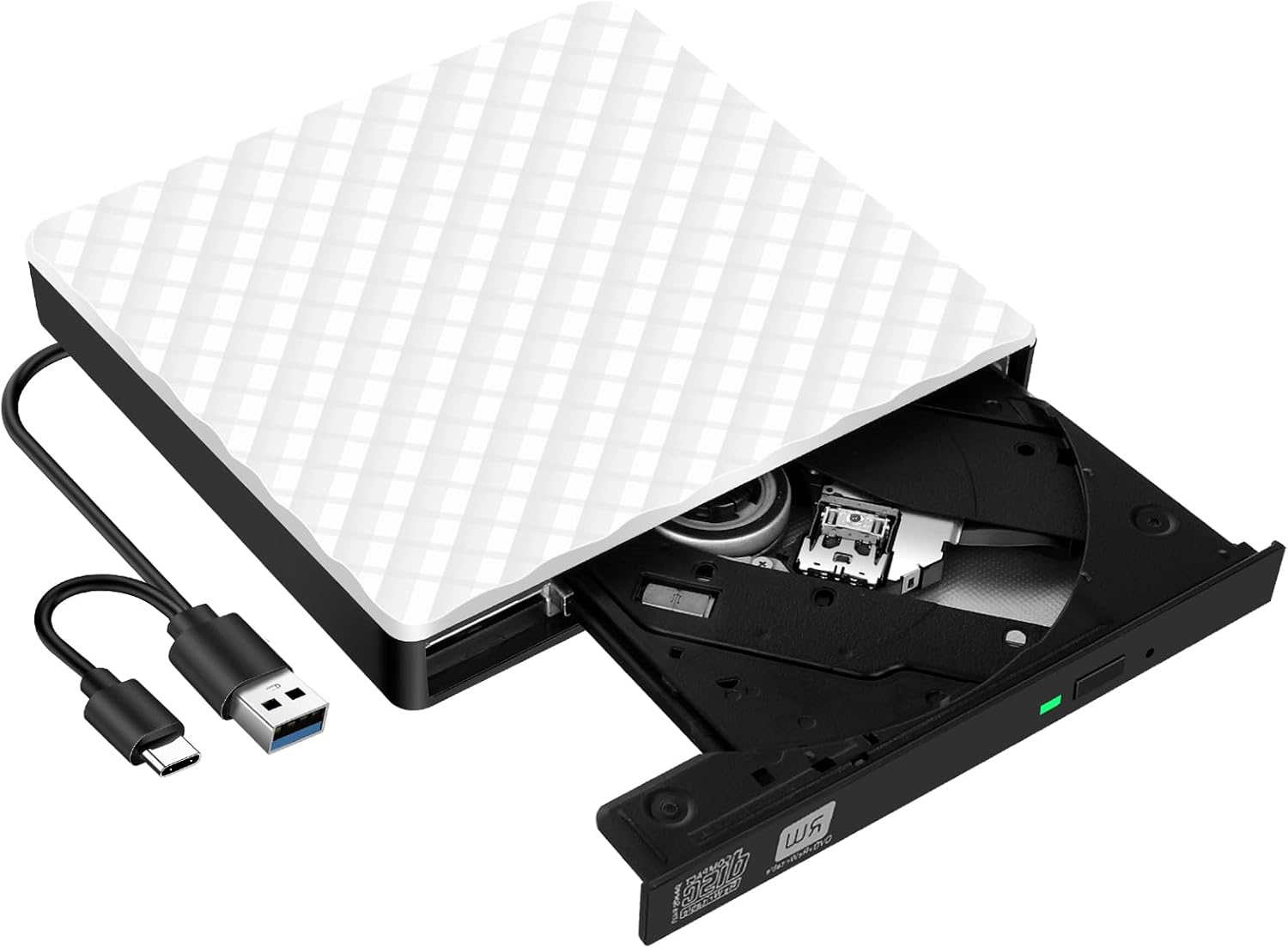 External CD DVD Drive for Laptop, USB 3.0 & Type-C CD/DVD Burner Reader ...