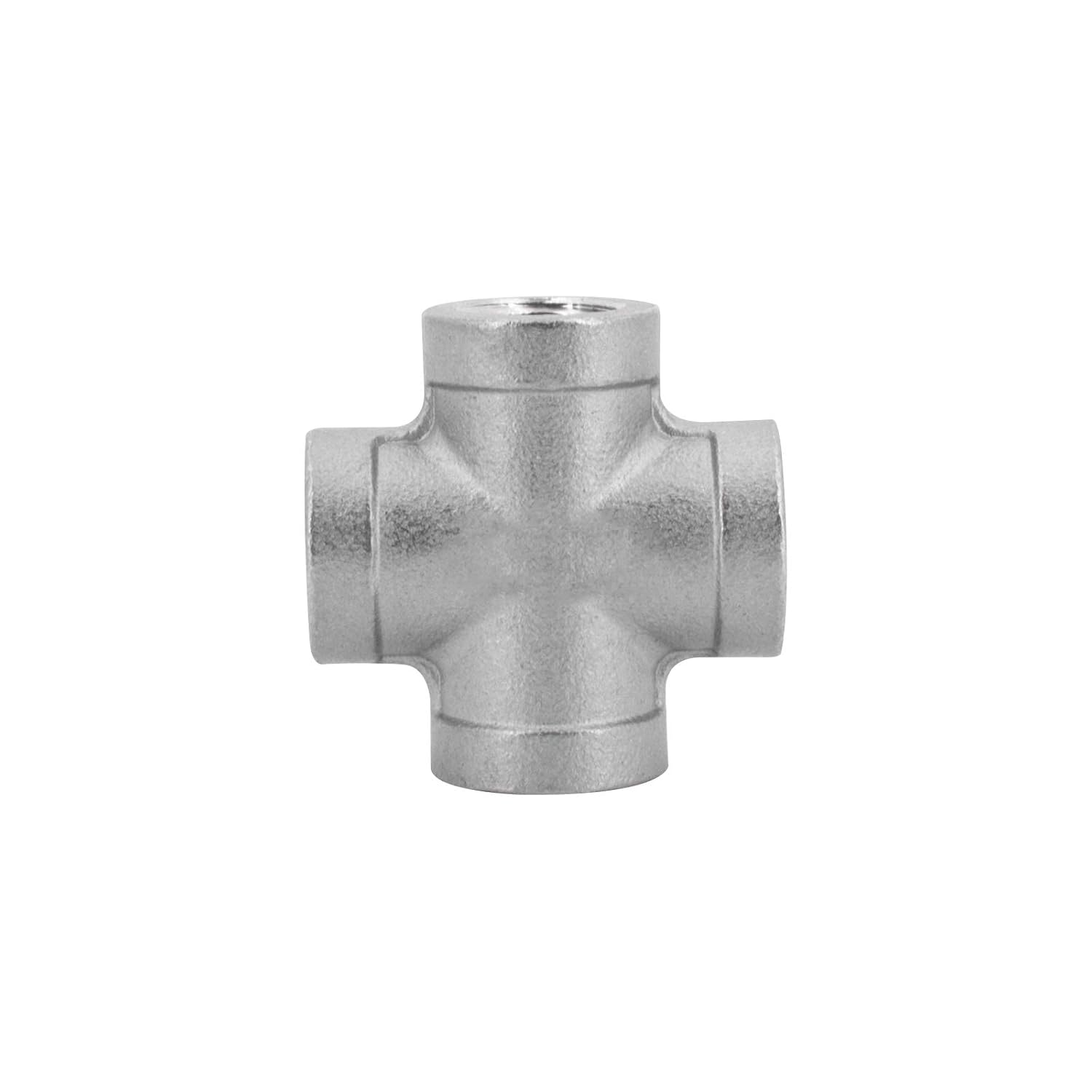 1/4″ High-quality stainless steel Crosspiece, connector, branch fitting ...