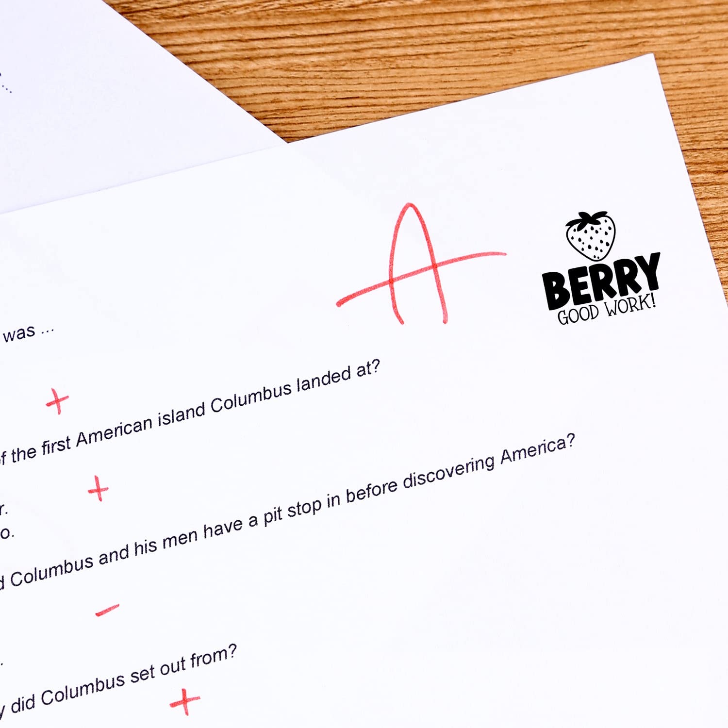 Snapklik.com : Berry Good Work Stamp / 2000 Plus Self Inking Teacher ...