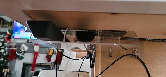 Amazon.com: Hipiwe Wall Mount Remote Control Holder Clear Acrylic Media ...