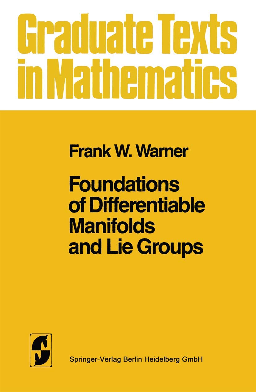 Amazon | Foundations of Differentiable Manifolds and Lie Groups ...