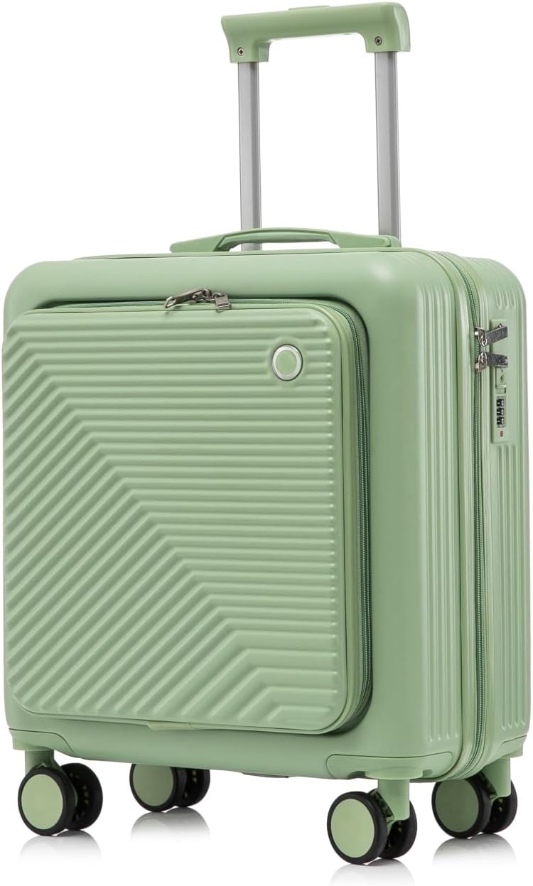 Amazon | [QIFENGDIANZI] スーツケース キャリーケース 機内持ち込み 30L フロントオープン キャリーバッグ TSAロック搭載 フロントポケット ファスナー式 超軽量 ...